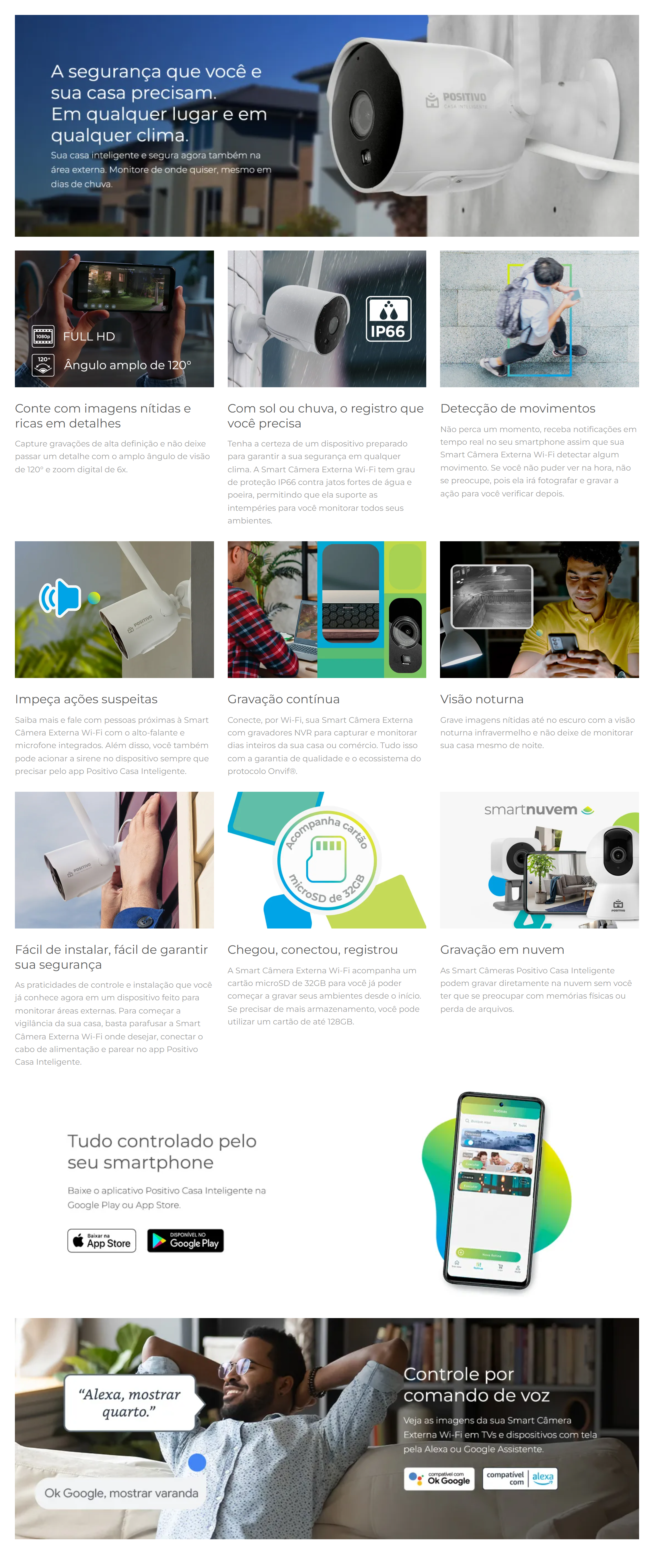 SMART CÂMERA EXTERNA WI-FI | SMART CÂMERA EXTERNA WI-FI